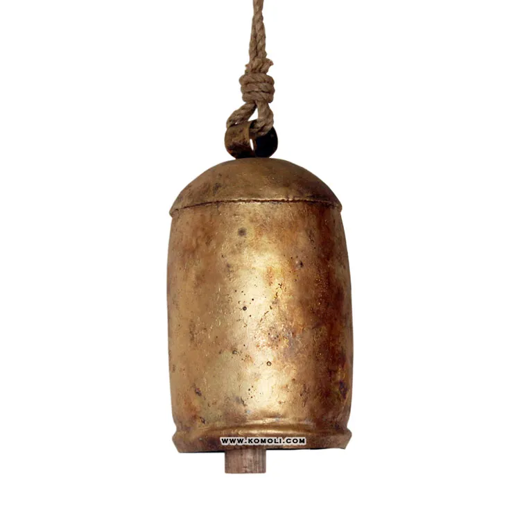 Square Shape Indian Iron Cow Bell Wholesale Decorative Metal Bell for ...