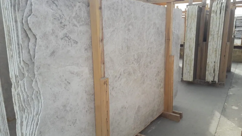 2025 Tundra Light Grey Marble Slab - Durable & Stylish