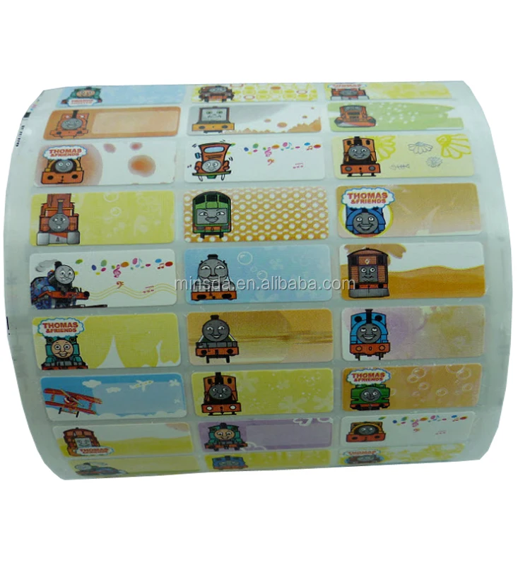 High Quality Adhesive Stickers Waterproof Cartoon Name Stickers For ...