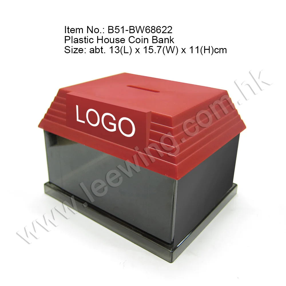 Eco-friendly Plastic House Shape Piggy Bank - Save Money