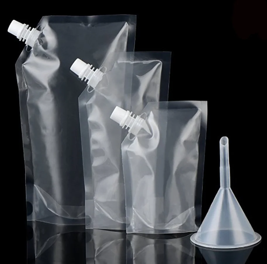 Plastic Liquid Stand Up Spout Pouch / Spout Bag For Water - Buy Spout ...