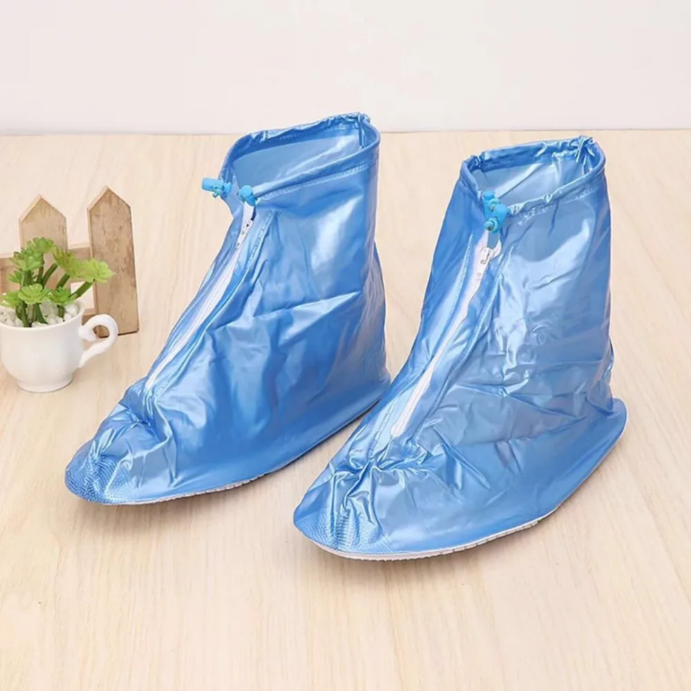 Waterproof Pvc Women Men Rain Snow Boots Shoes Covers Thicken Sole Slip ...