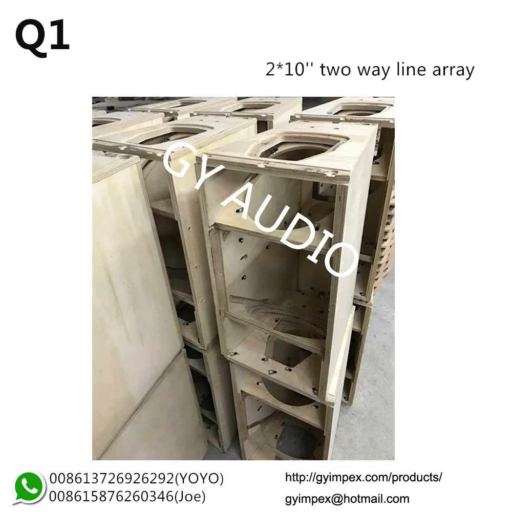 Dual 10 Inch Q1 Q Sub Line Array Cabinets,Empty Line Array Box - Buy Q1 ...