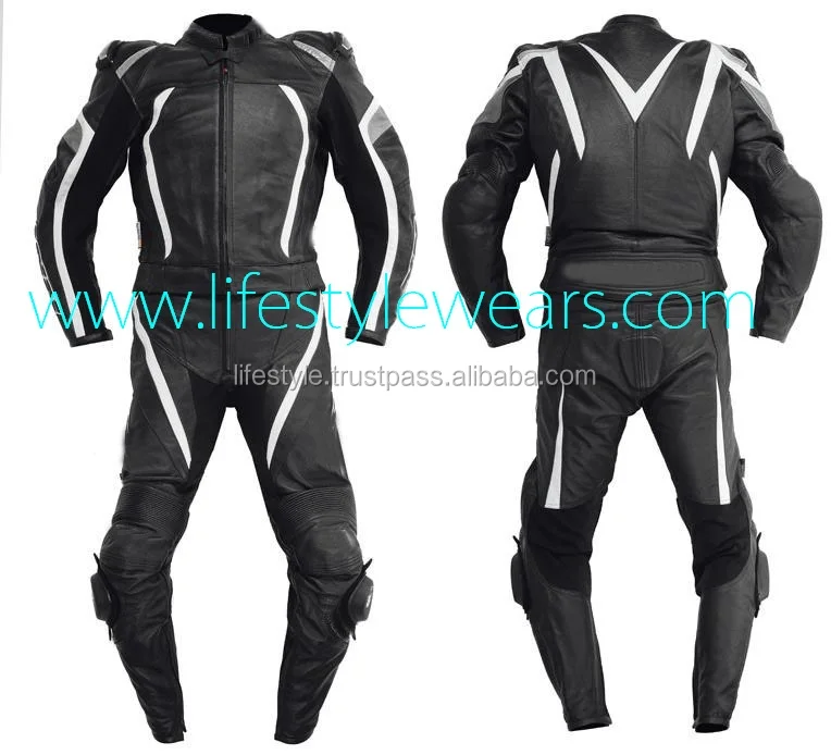 One Piece Motorcycle Leather Suit White Leather Motorcycle Suit Leather ...
