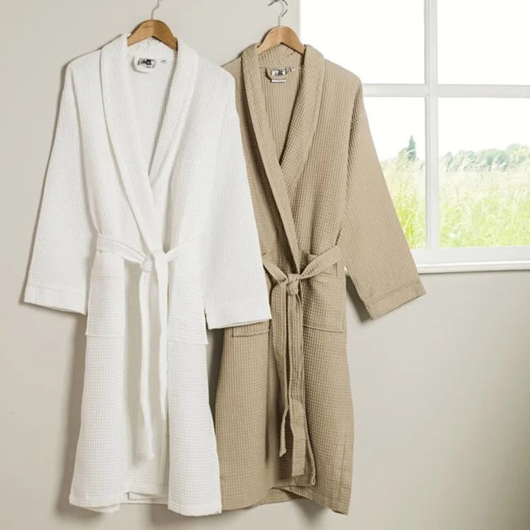 luxury monogrammed waffle bathrobe gifts cotton bathrobe wholesale ...