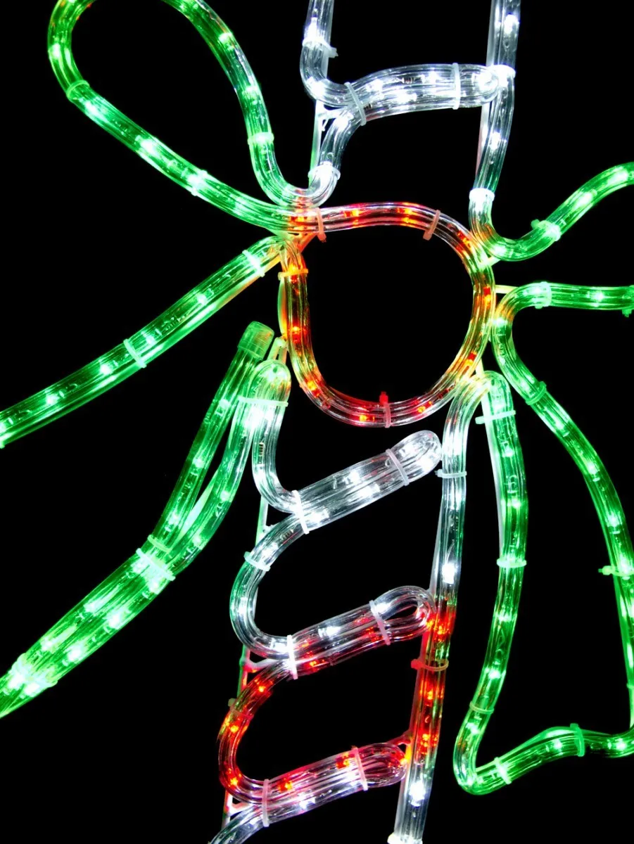 Outdoor Christmas LED Decorations - Candy Cane Silhouettes