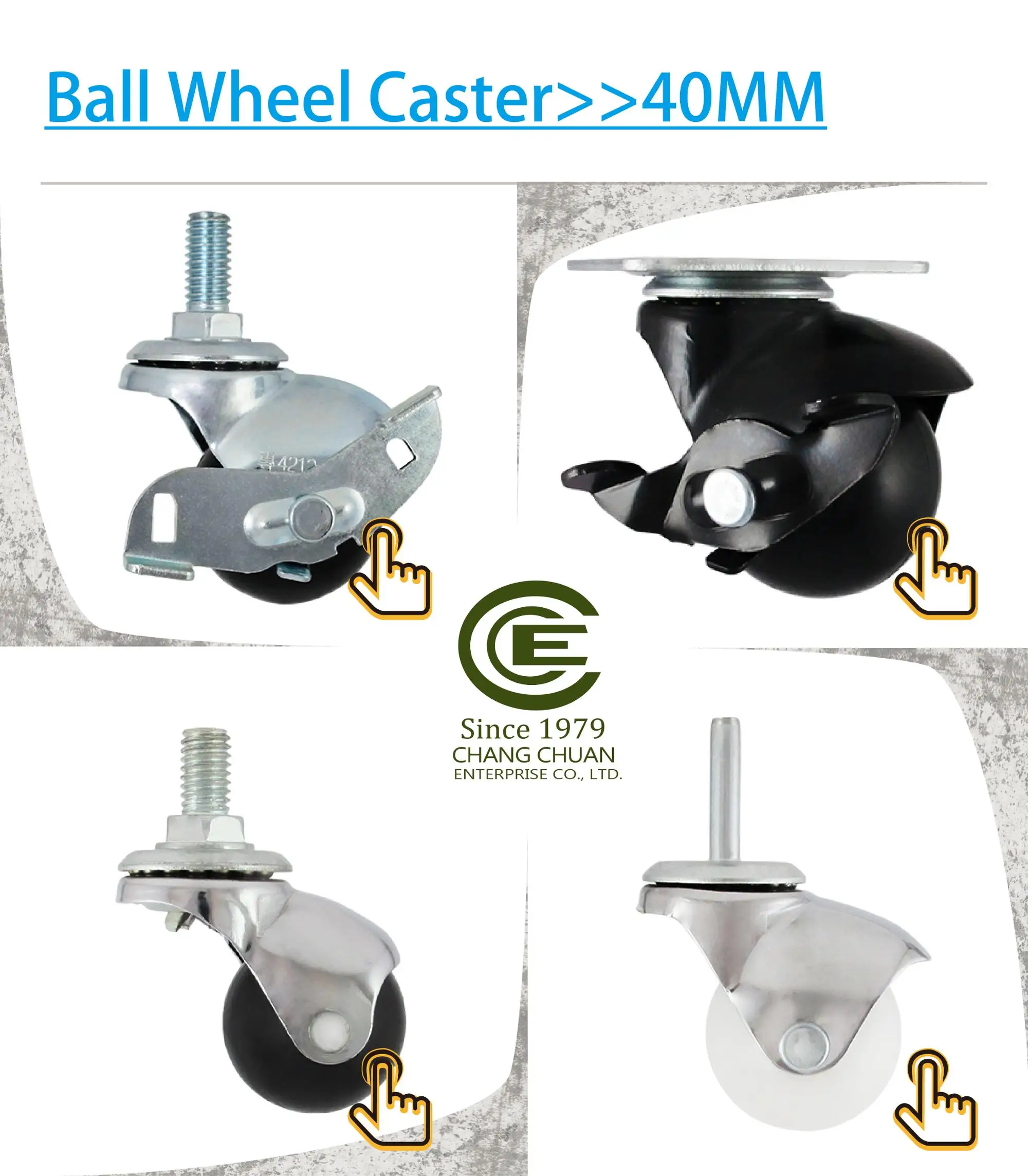 Cce Caster Roller Furniture Ball Castor Caster Wheel 1.5 Feet - Buy ...