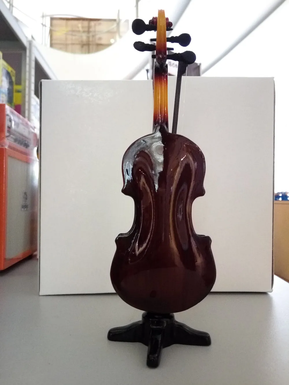 Miniature Violin and Hardcase - Eco-Friendly Home Decor