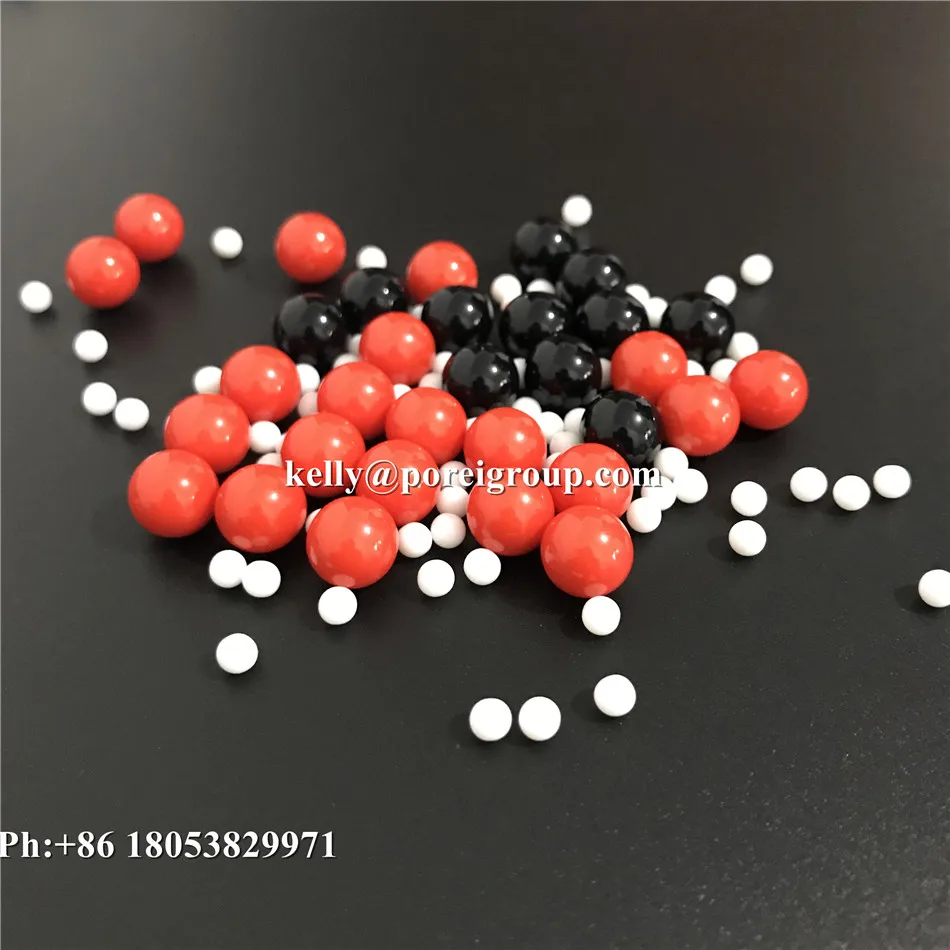 Red Color Polypropylene Balls 8mm 9mm 7mm Pp Colored Solid Plastic Ball ...