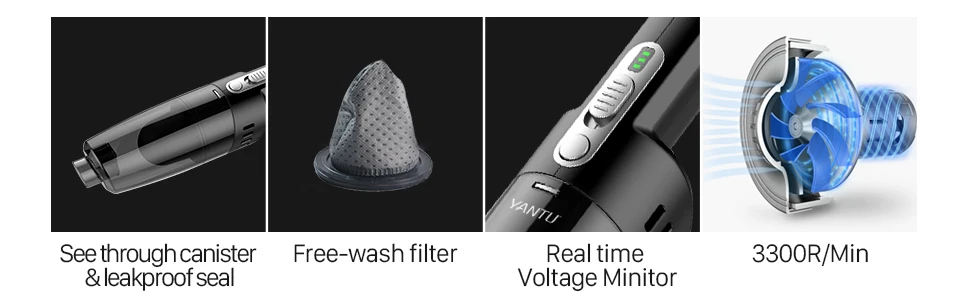 Yantu V01 Wired 12v Dc 100w 4000pa Portable Small High Power Handheld ...