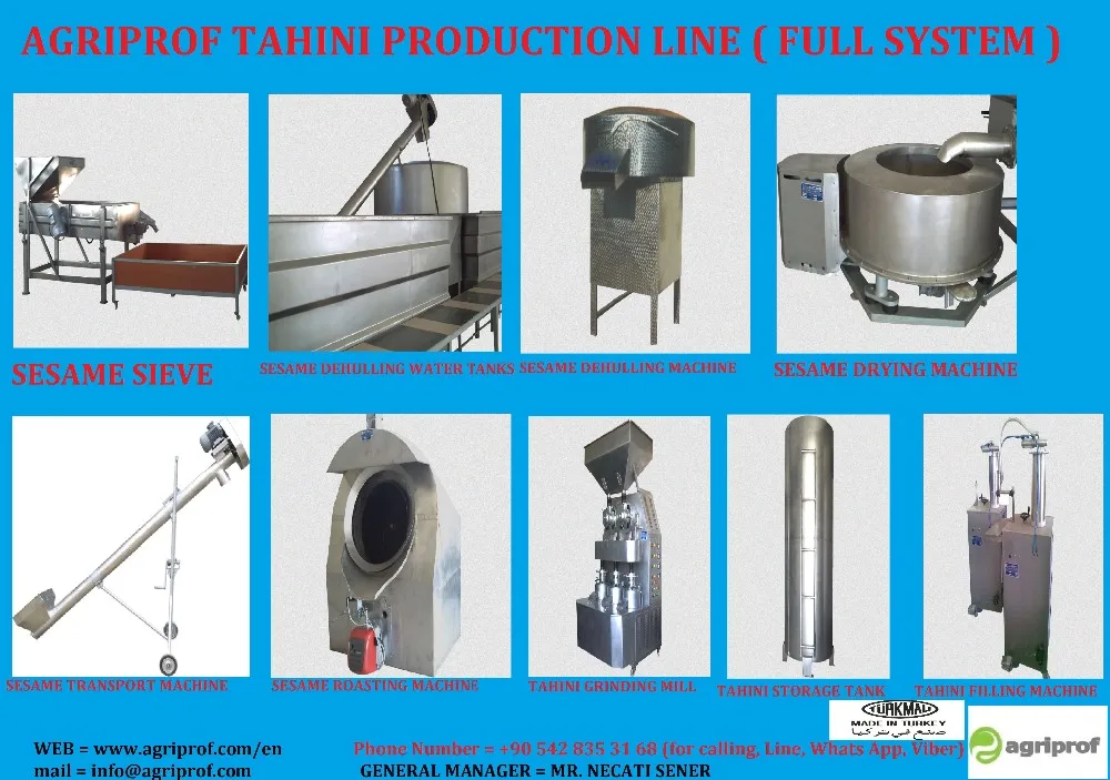 Fresh Tahini Production Line For Hummus Making (agriprof Tahini ...