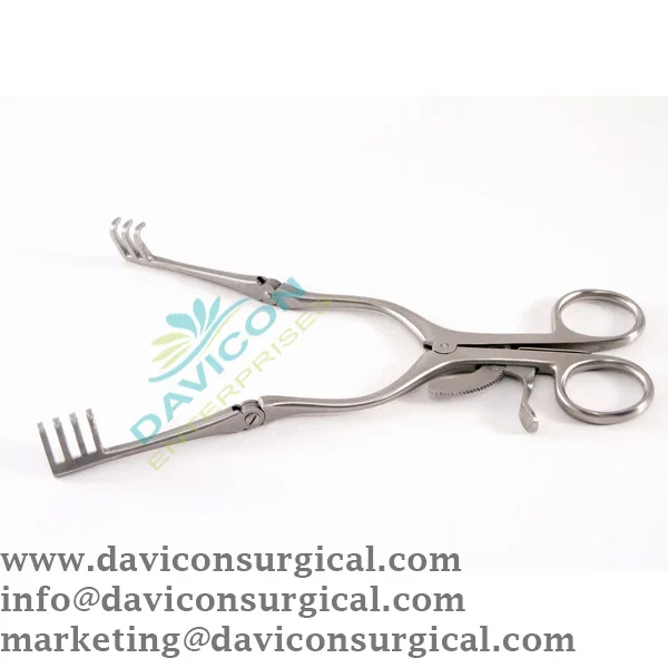 BECKMAN/WEITLANER Manual Self-Retaining Retractors 3*4 Prongs Sharp ...