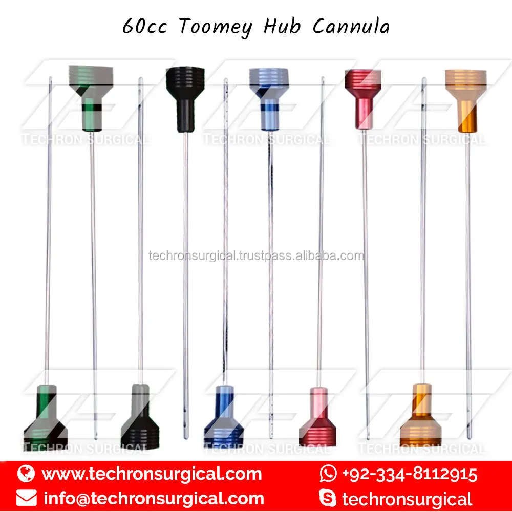 60cc Toomey Syringe Hub Cannula, View Plastic Surgery Instruments ...