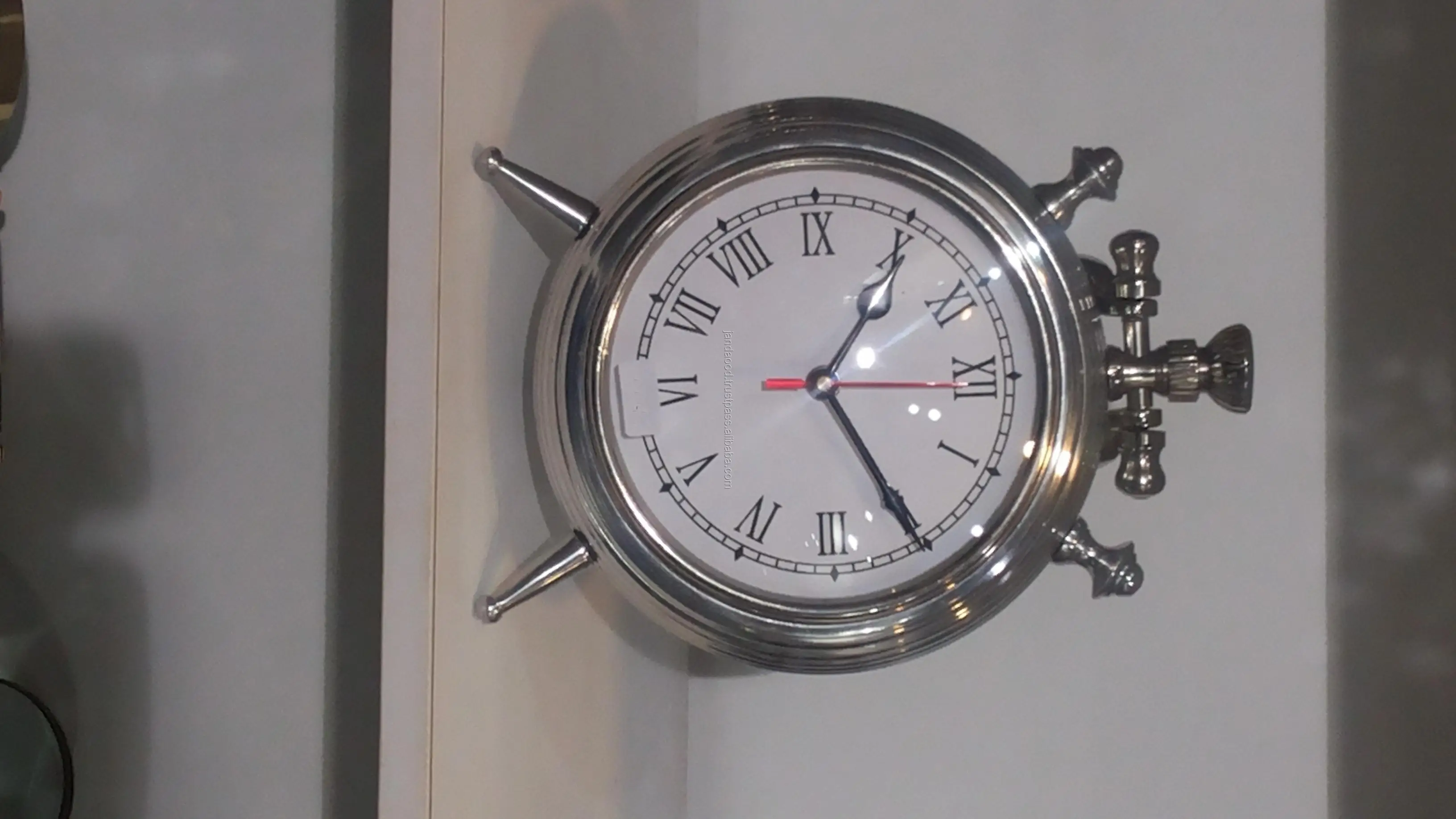 Wrist Watch Style Cast Aluminium Table Clock in Bronze Finish