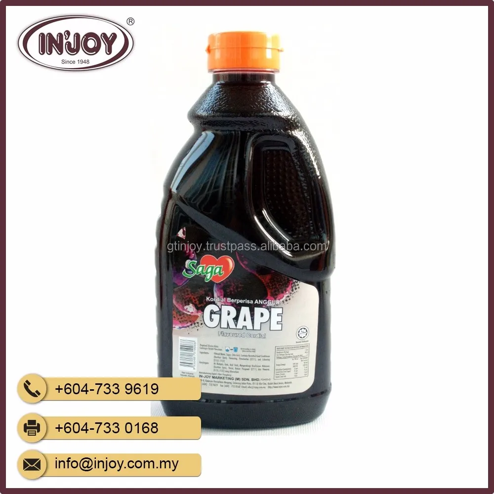 1l Grape Fruit Concentrate Cordial Juice In Bottles - Buy Concentrate ...