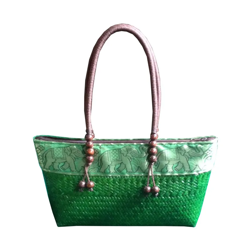 Traditional Northern Thai Style Handmade Bamboo Handbag - Buy Hilltribe ...