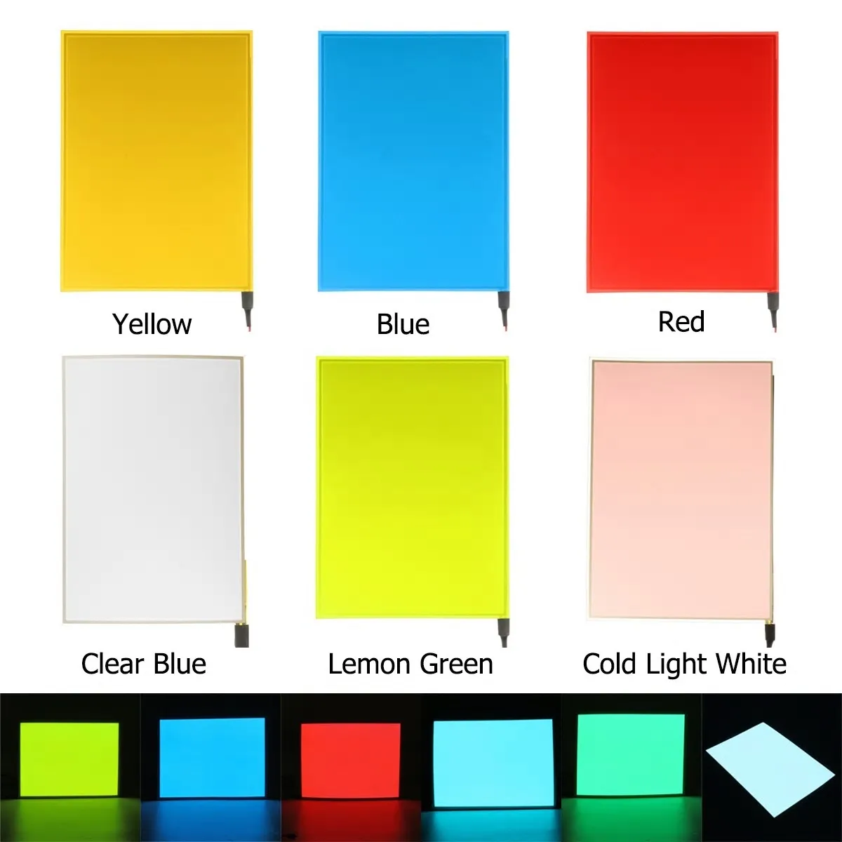 EL Backlight Electroluminescent panel El foil lighting paper Led Board ...