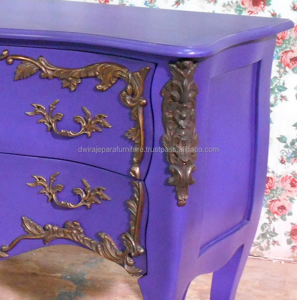 Gabriella Purple Chest of Drawers - Elegant Living Room Furniture