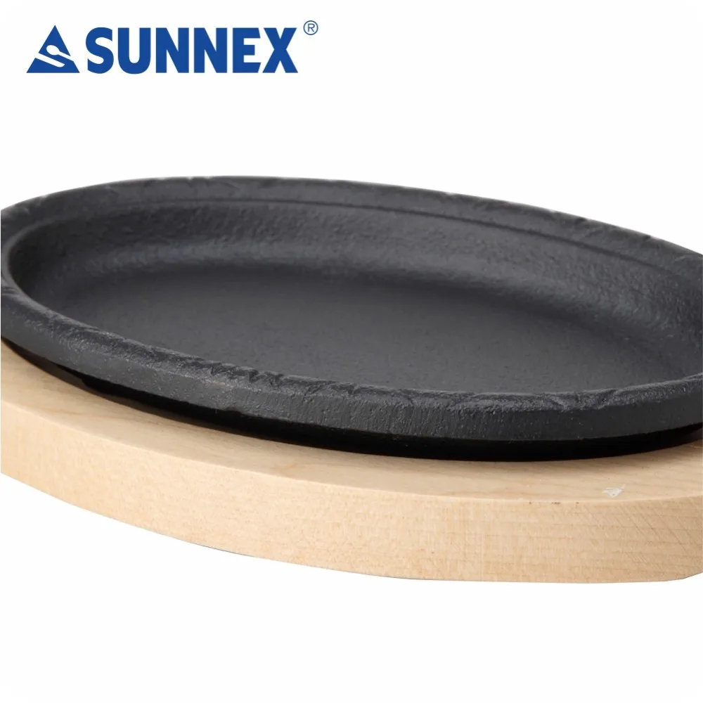 Sunnex 2022 Hot Sale Classic Iron Wood Fry Pan With Induction Bottom ...