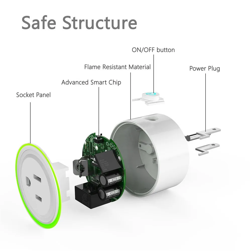 Excel Digital Rgb Wifi Plug Etl Smart Life Night Light Smart Plug Wifi ...