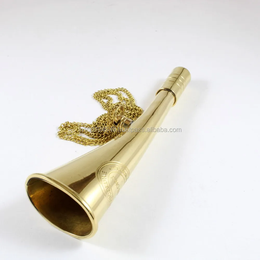 Brass Nautical Small Bigule Bugle - Gift & Sound Instrument