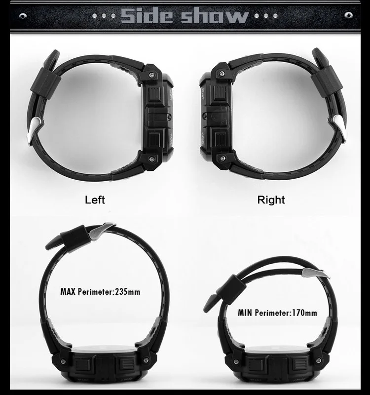 Hot Sell Skmei Relojes Wr50m Manual 1258 Water Resist Sport Men Watches ...