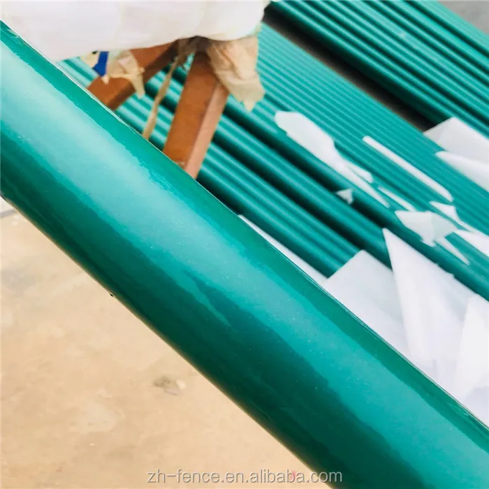 12 Foot Metal Steel Fence Posts with Green - Durable & Safe