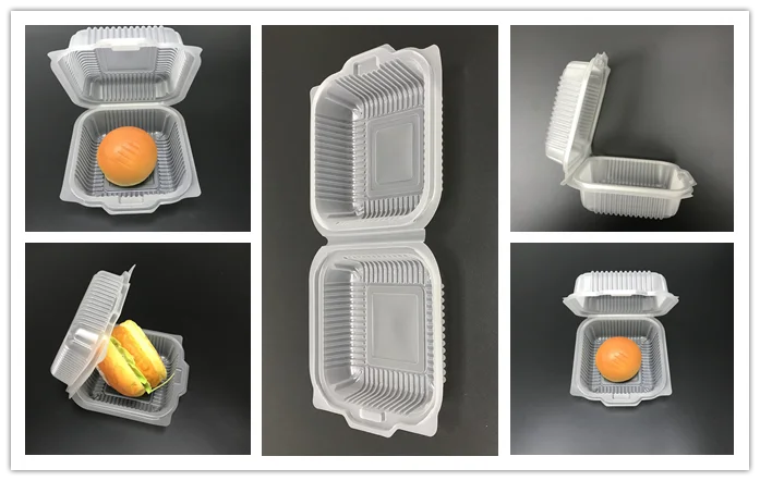 Good Quality Customized Plastic Take Away Hamburger Packaging Box - Buy ...