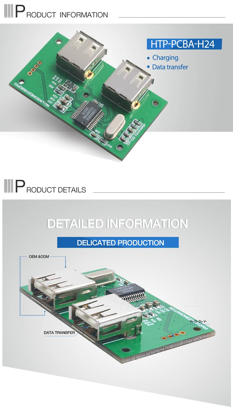 2 3 4 Multiple Port 94v-0 Usb 2.0 3.0 Hub Printed Pcb Circuit Soldering ...