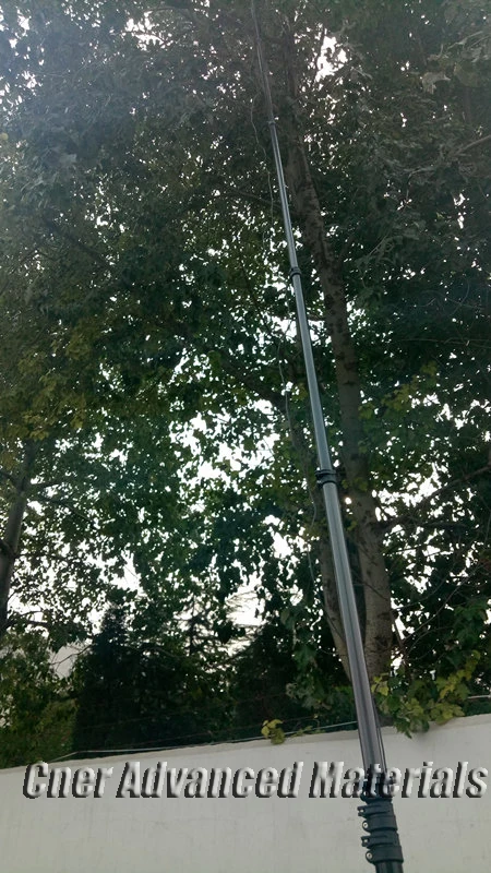 12m 15m 20m 25 Meters Carbon Fiber Telescopic Poles/cner Window ...