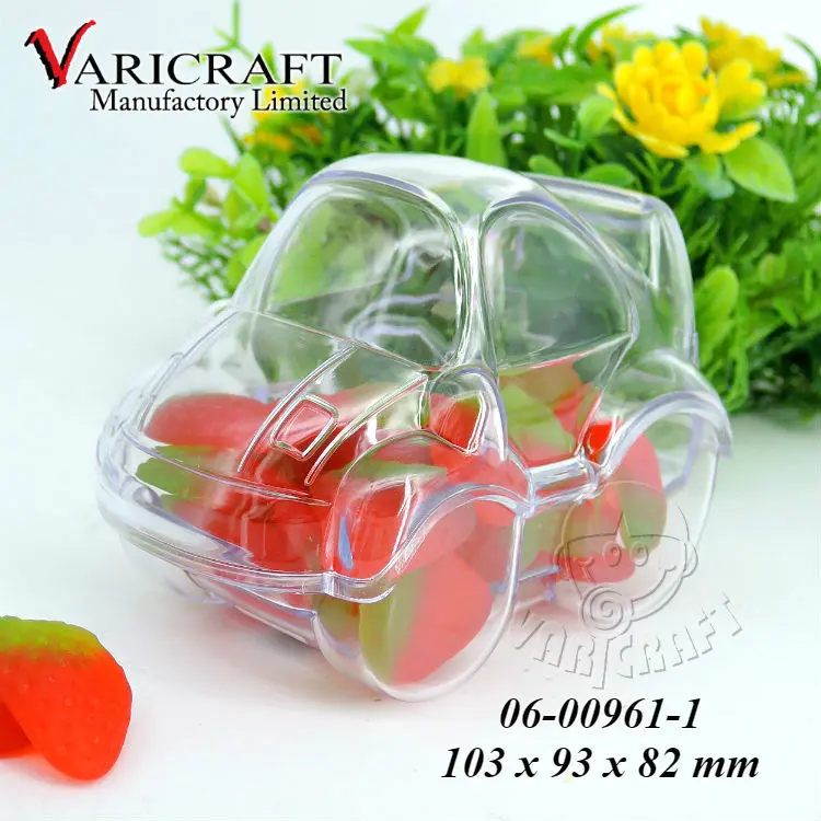 Iso9001 Factory Direct Clear Ps Plastic Car Shaped Container For Candy ...