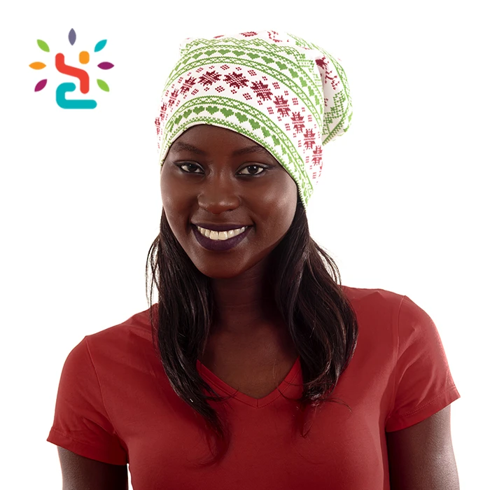 Custom Bling Two Tone Girls Beanies Hat Knitted Warm Winter Cable Thick ...