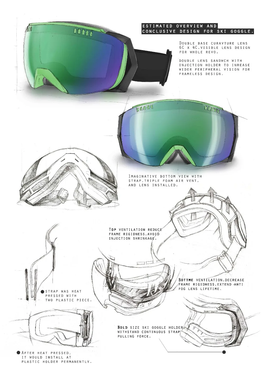 Sunmax Outdoor Sports Ski Goggle With Magnet Exchange Mirrored Lens ...