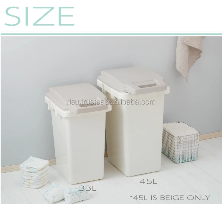 Functional and Durable Rubbish Bin Connectable Trash Can with Rubber ...