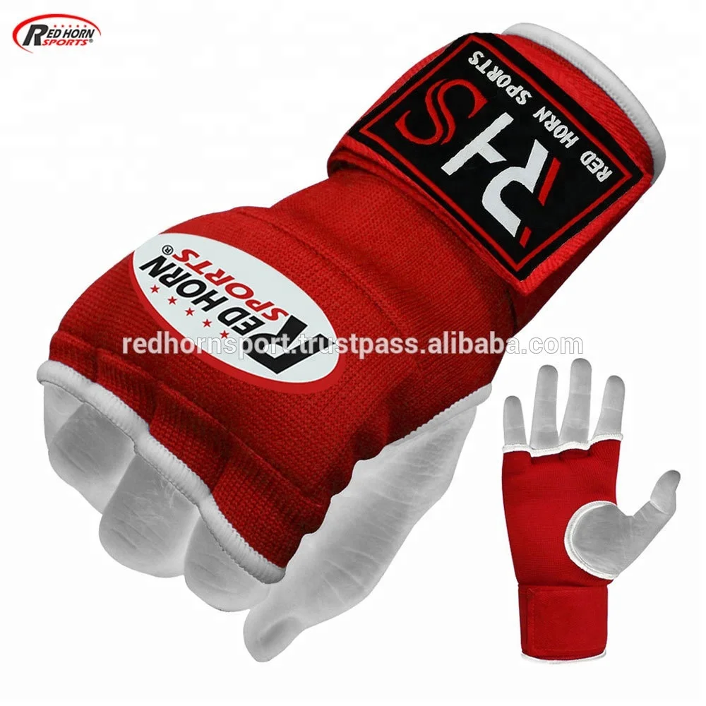 Boxing Elastic Quick Hand Wraps MMA Muay Thai Black Easy Handwraps