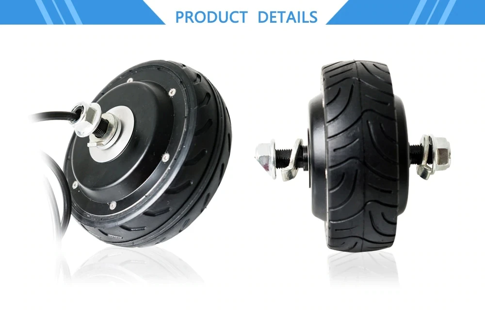 5 Inch Electric Hub Motor Brushless 24-36v 200w Wheel Kit