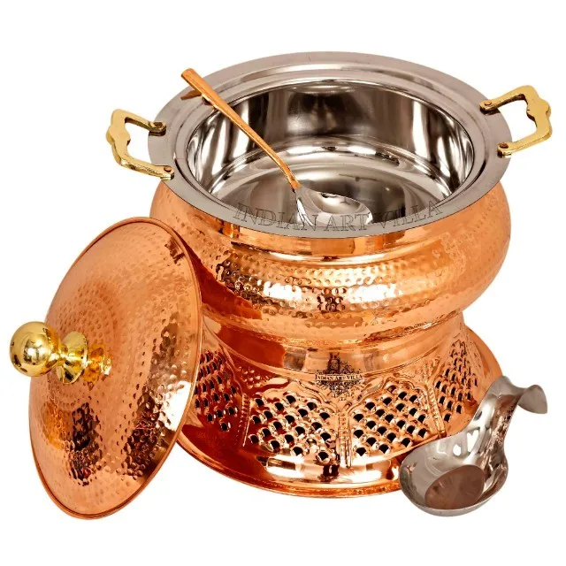 Best Quality Wedding Food Warmer Buffet Copper Chafing Dish Handi Shape ...