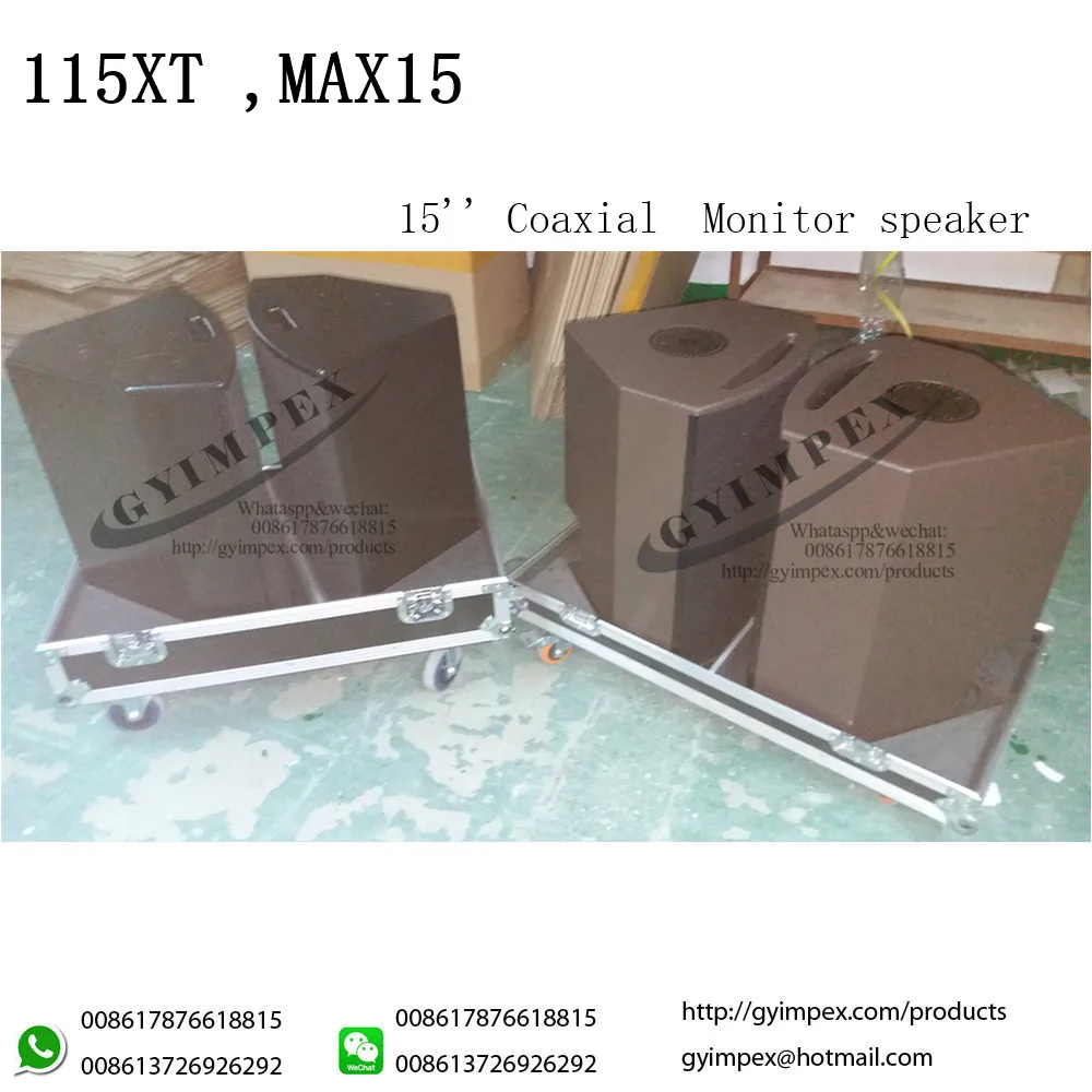 Two Way Powerful Stage Floor Monitor Speakers Audio 15 Inches Max15 Coaxial Loudspeaker - Buy ...