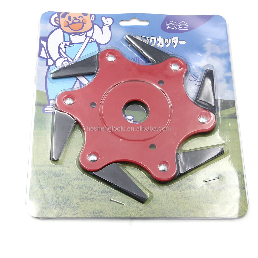 Grass Cutter Blade 6 Teeth Grass Trimmer Head Garden Lawn Yard Grass ...