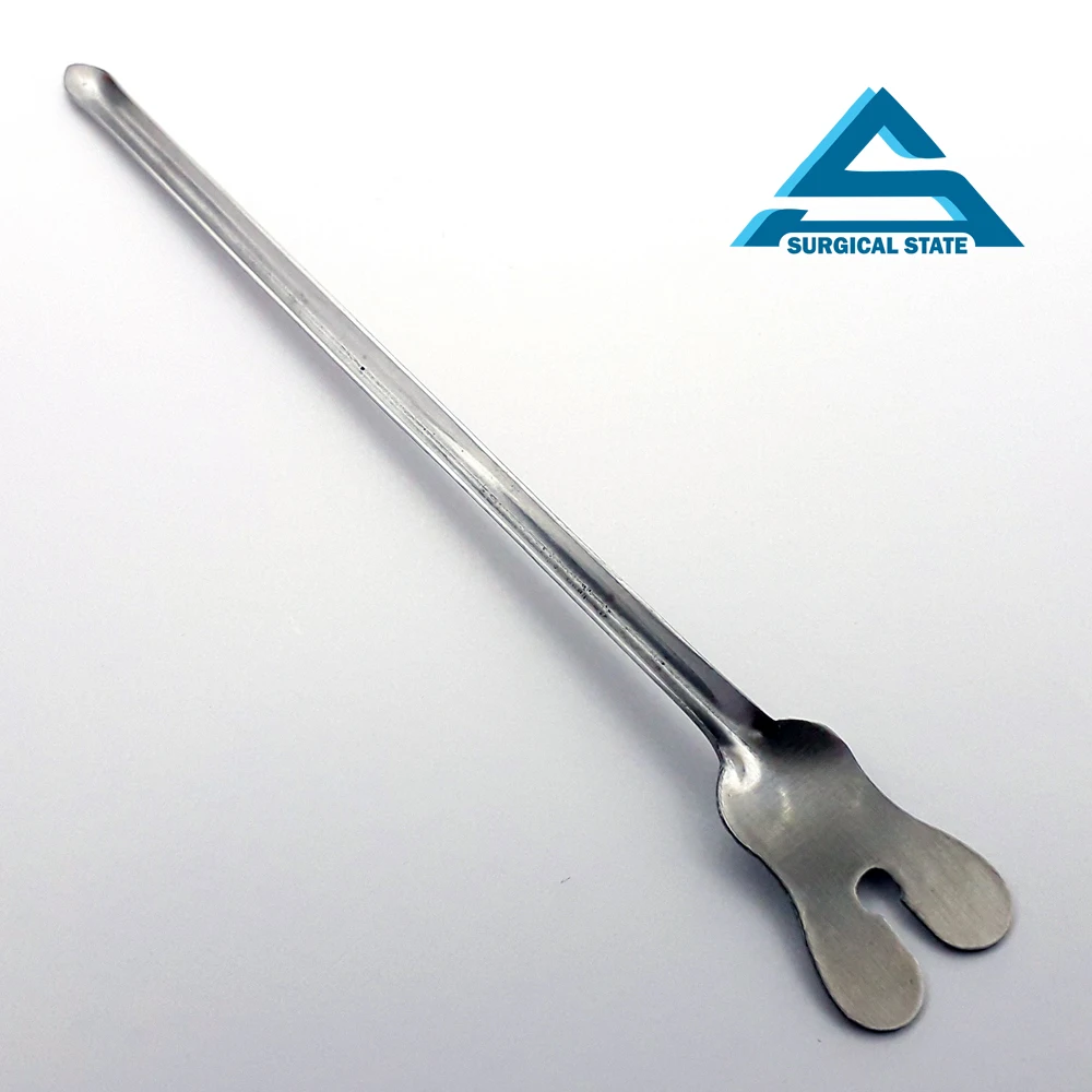 Grooved Director with Tongue Tie - 5.5" Stainless Steel Instrument