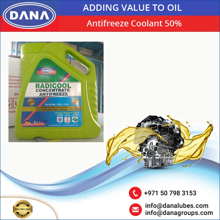 Phosphate Silicate-free Concentration 50% Ethylene Glycol Antifreeze ...