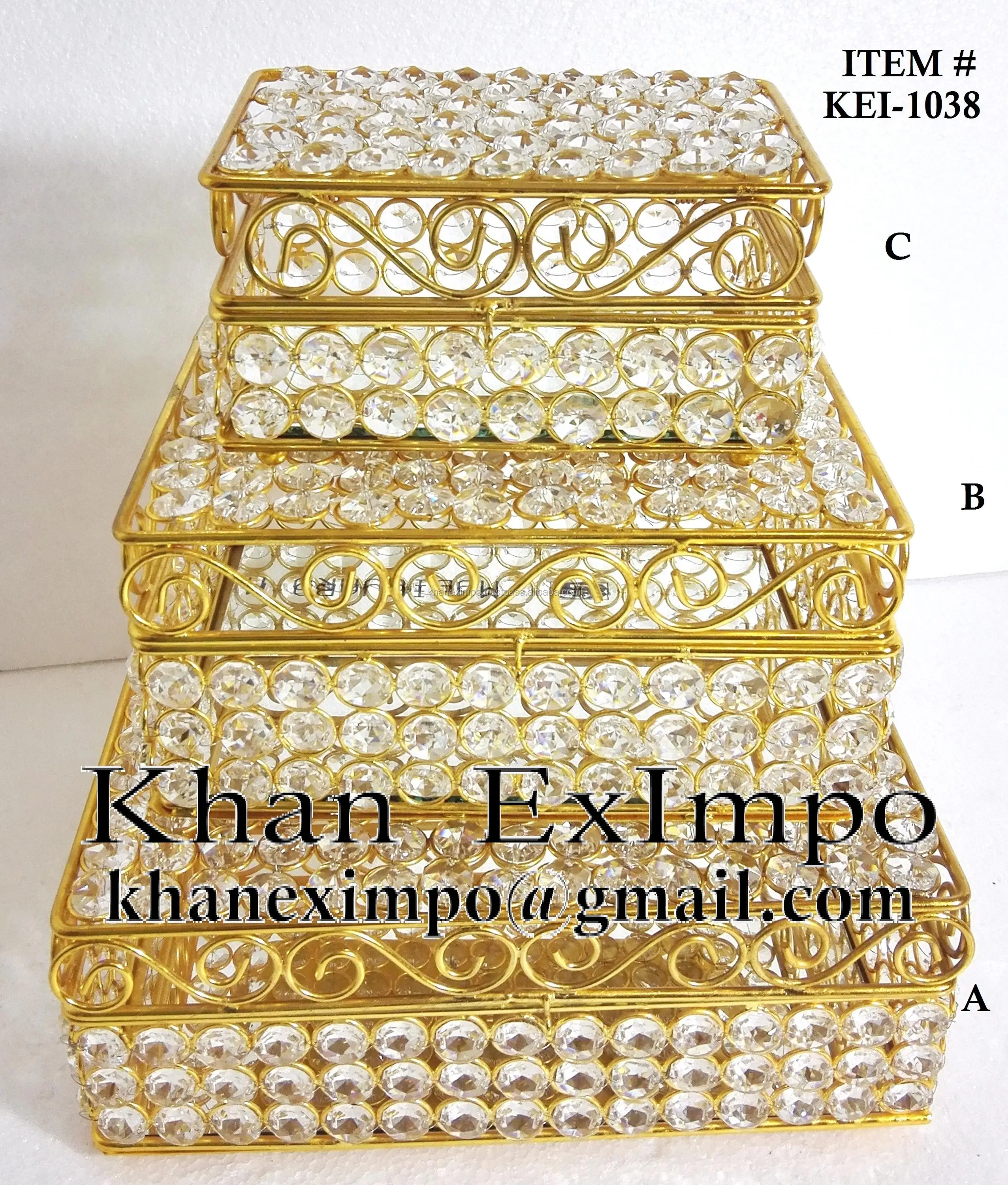 Metal Gold Rectangle Jewelry Box - Buy Metal Gold Rectangle Jewelry Box ...