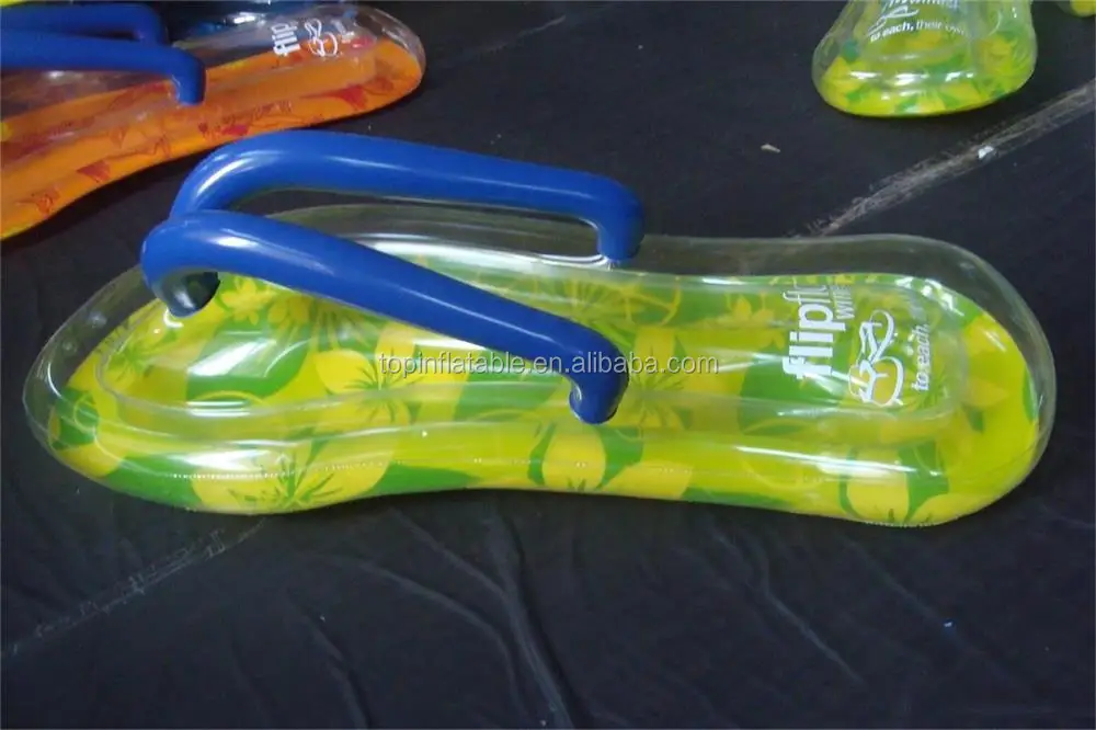 Party Floatie Float Toys Custom Safe Pvc Inflatable Flip Flop Slippers ...
