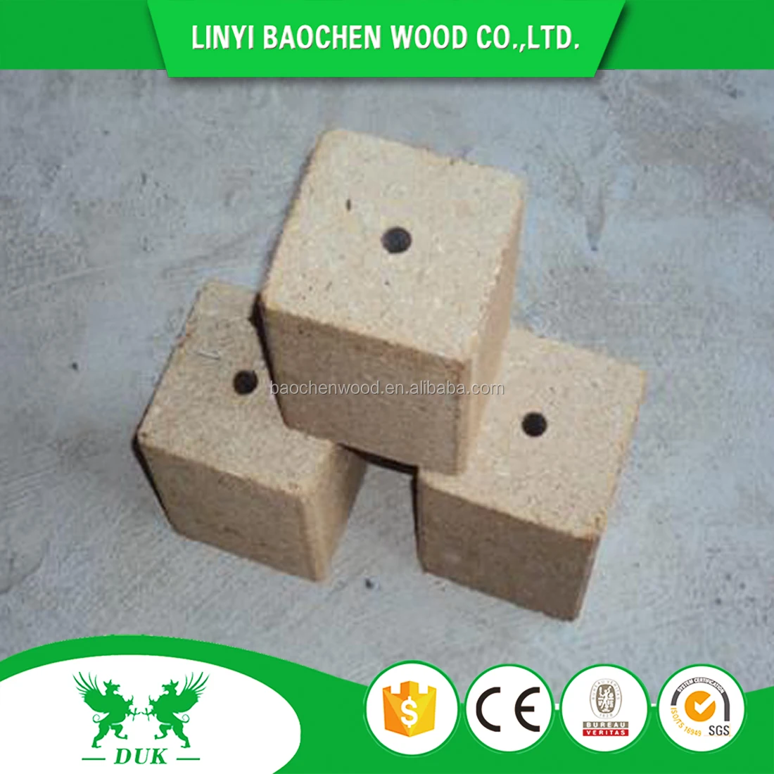 100x100x100mm Philippines Market Wooden Chip Block For Pallet Foot ...
