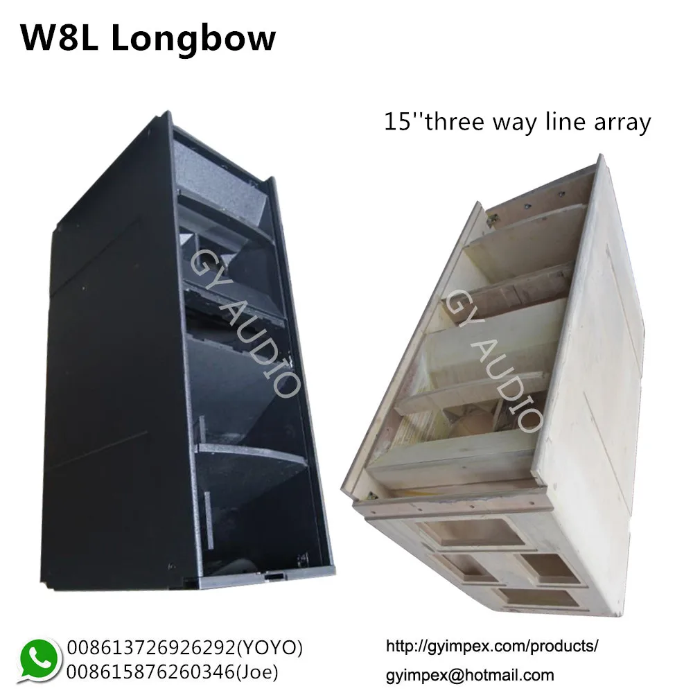 Three Way Single 15'' Outdoor Line Array System W8l Longbow Cabinet ...