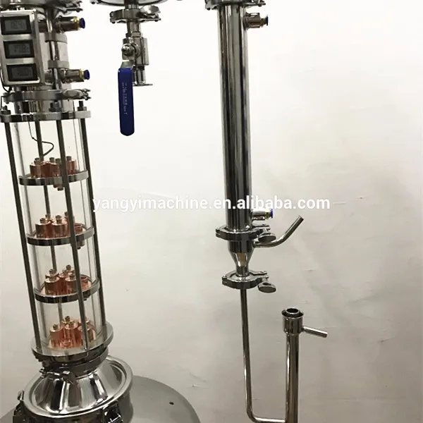 New Type Glasses Moonshine Stills with Copper Bubble Plate ,reflux ...