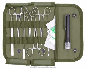 17-piece Minor Surgery Ems Field Military First Aid Suture Surgical Kit ...