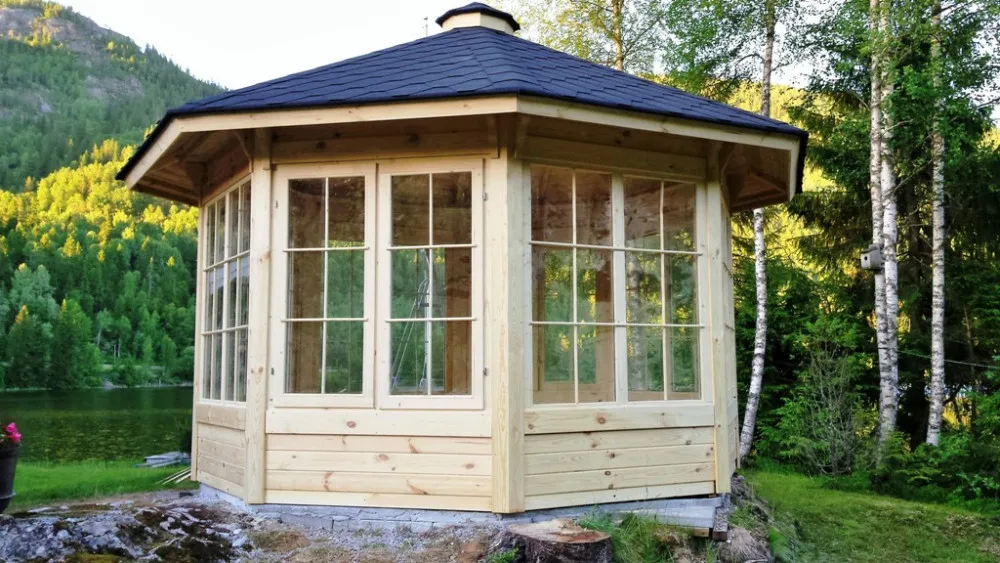 Prefabricated Garden Pavilion - Buy Wooden Prefabricated Pavilion ...