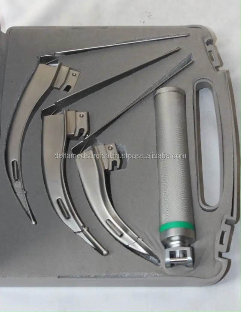 Surgical Instruments And Laryngoscope And Fiber Optic Laryngoscope Set ...
