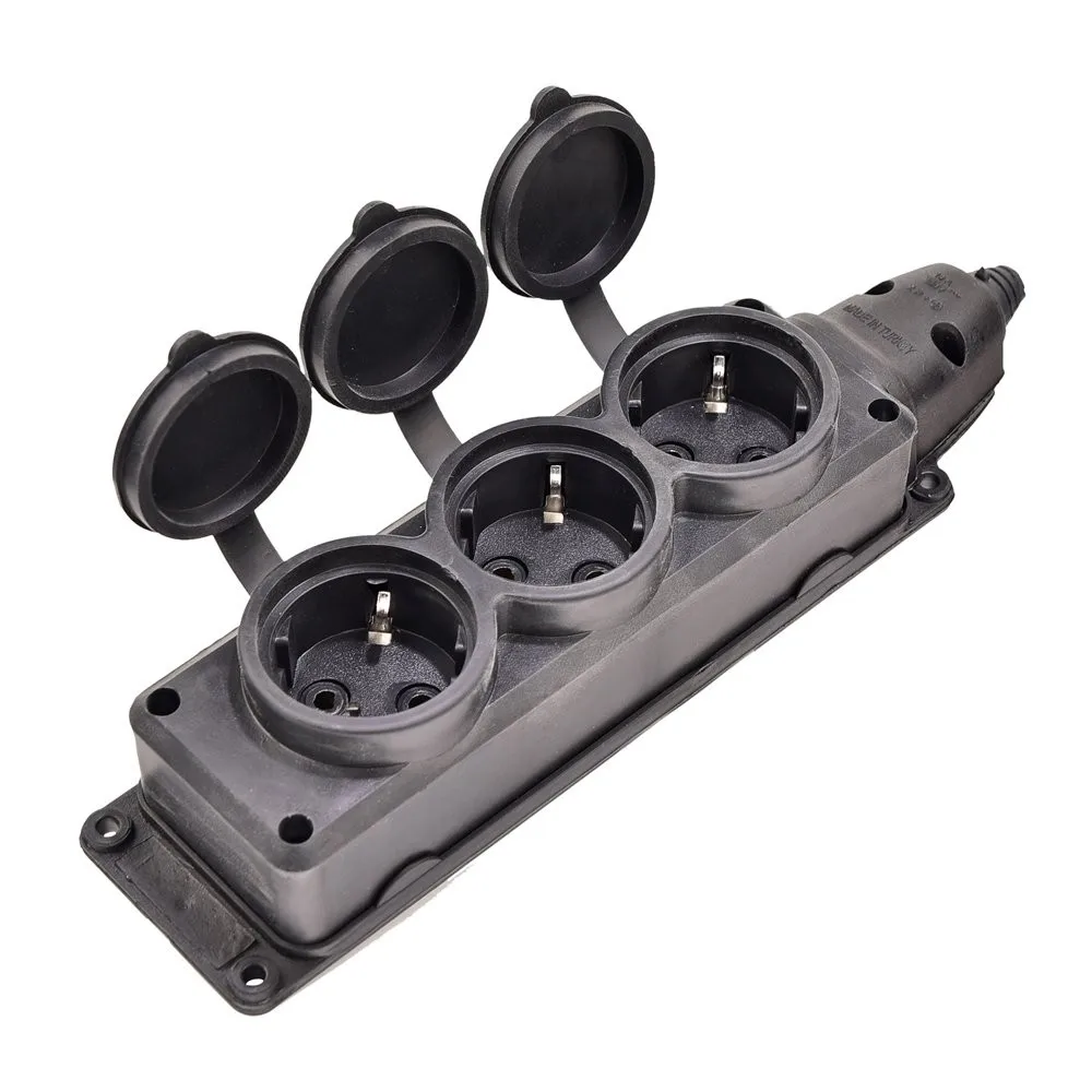 Rubber Socket Rubber Male Plug With Cover 16a 250v Black - Buy Rubber ...